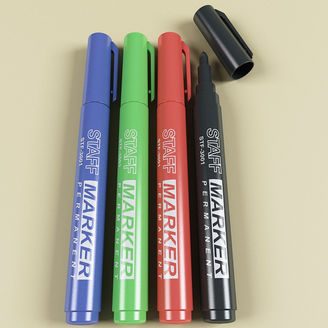 Permanent Markers 3d Max