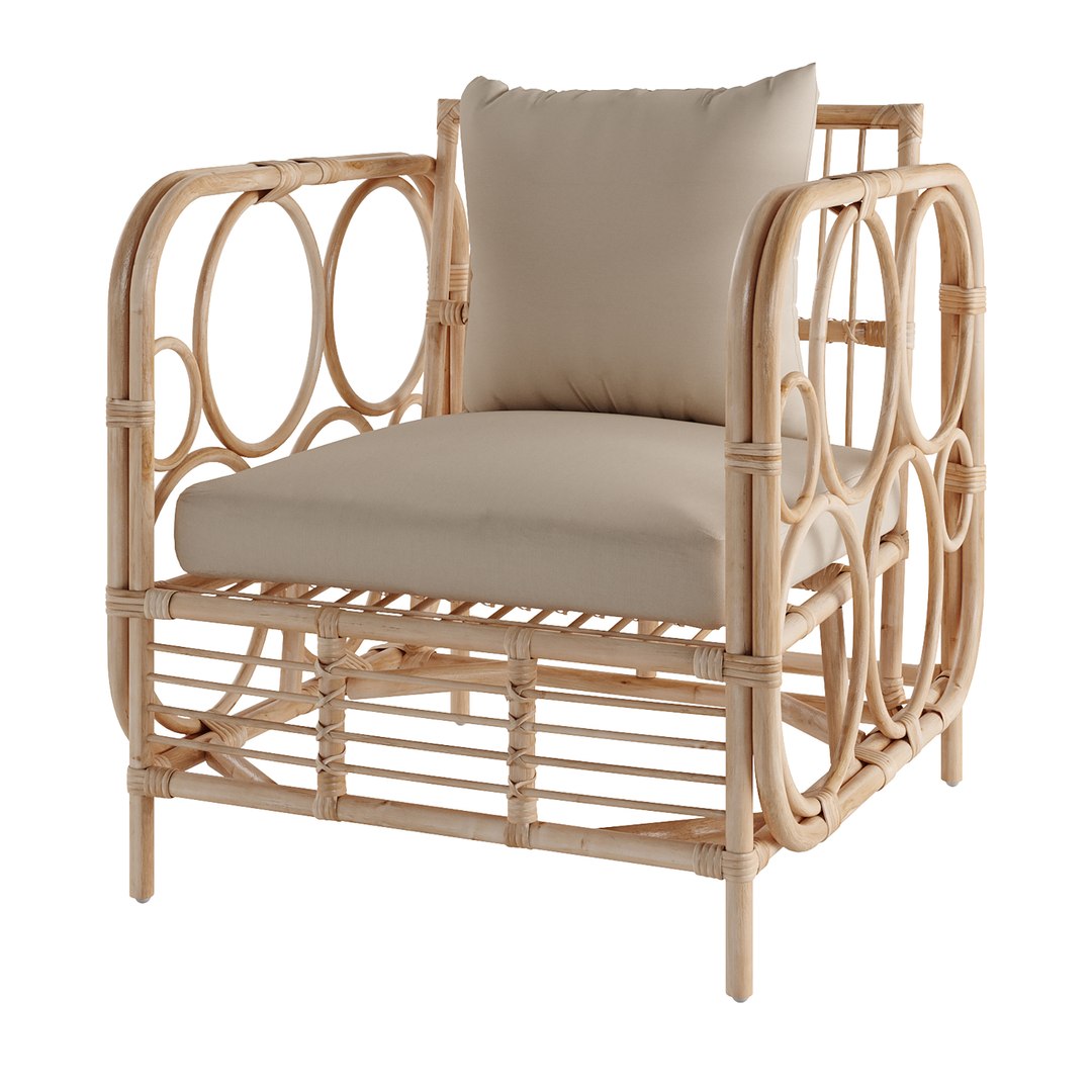 Soraba Outdoor Armchair 3D Model - TurboSquid 2060612