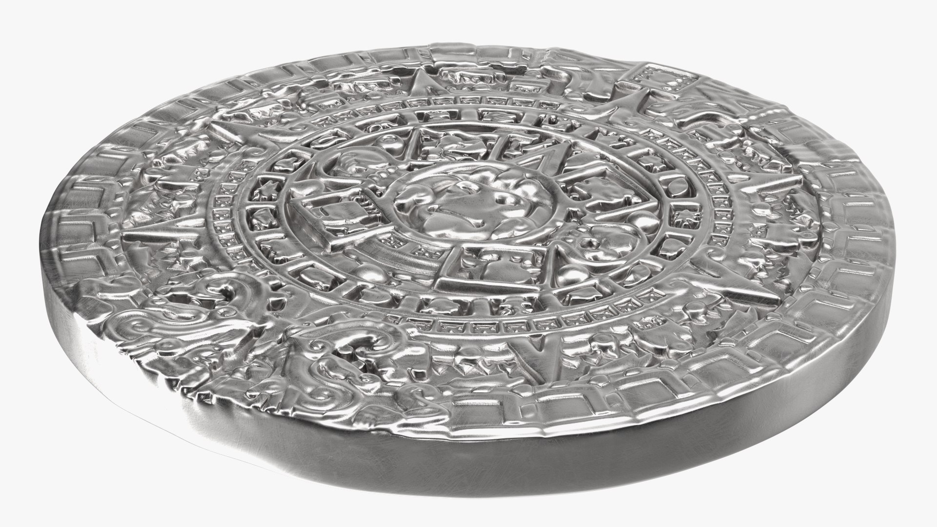 Maya Calendar Silver 3D Model - TurboSquid 1902754