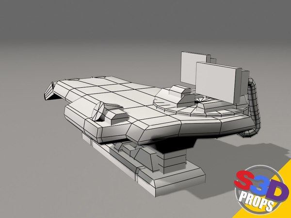 3d model sci-fi repair table
