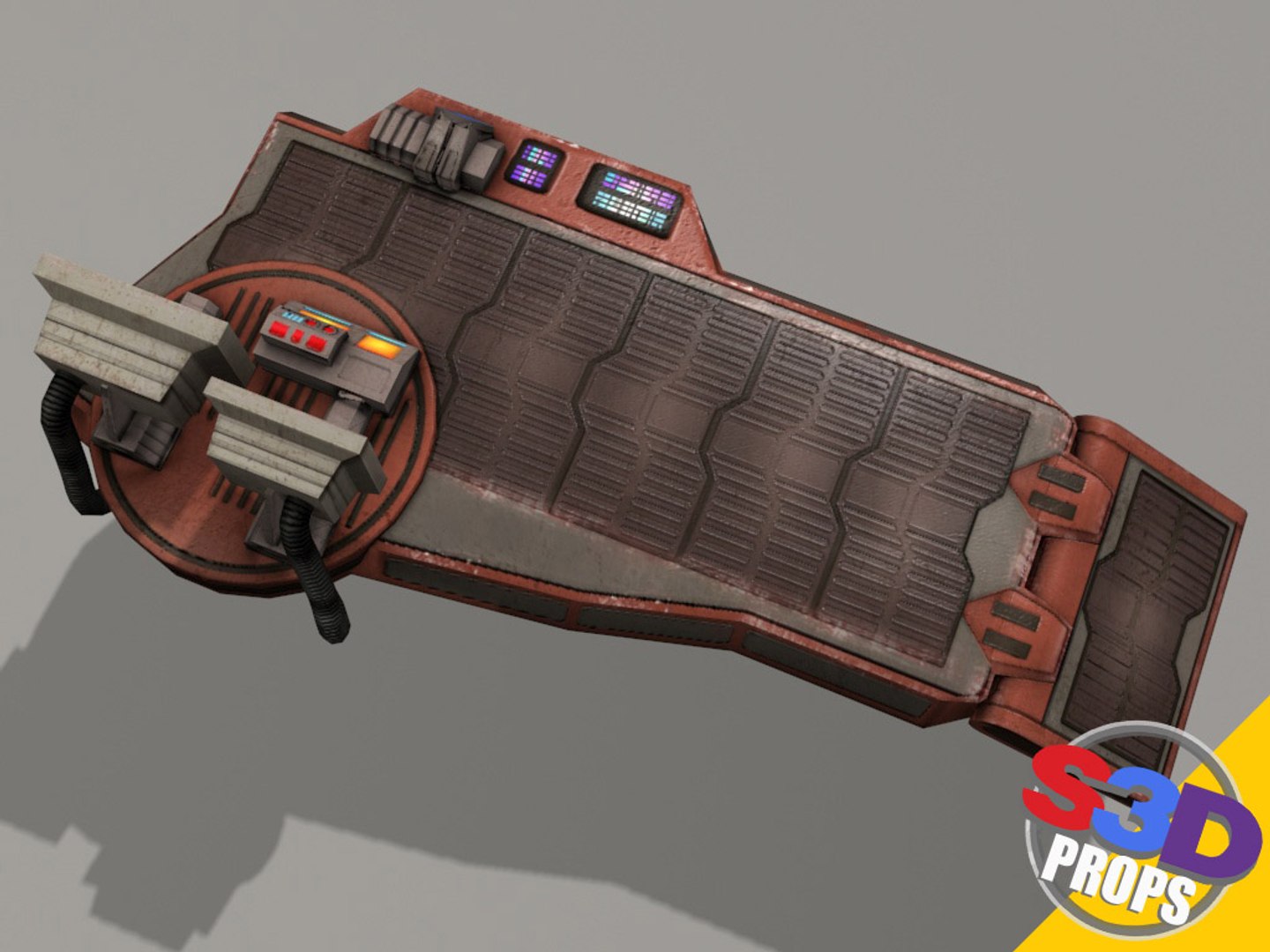 3d Model Sci-fi Repair Table