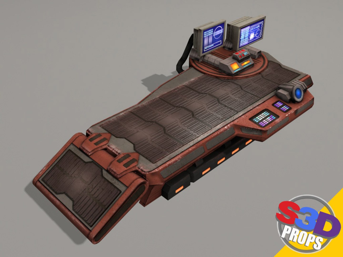 3d Model Sci-fi Repair Table