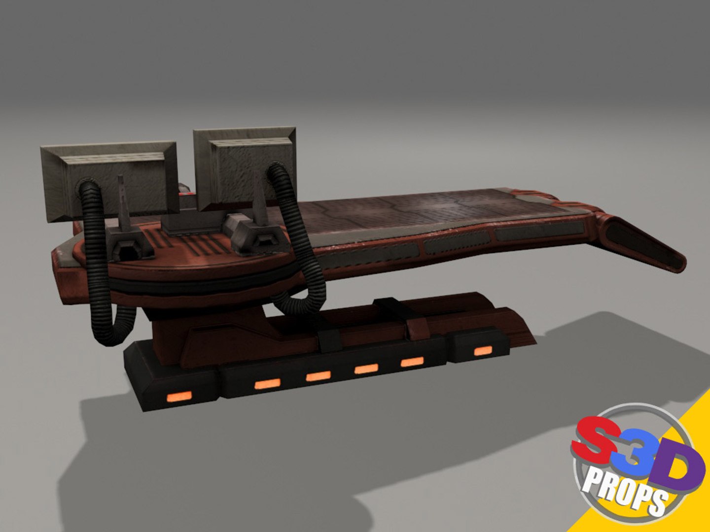 3d Model Sci-fi Repair Table