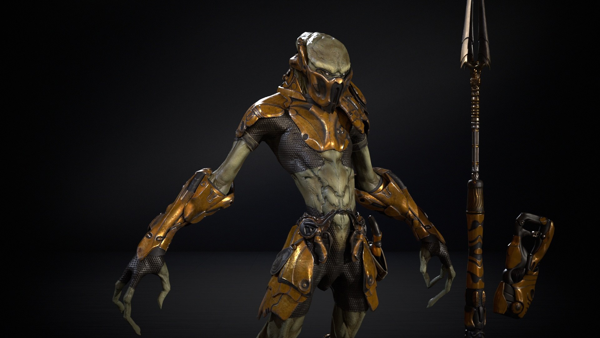 AlienHunter 3D model - TurboSquid 1962271