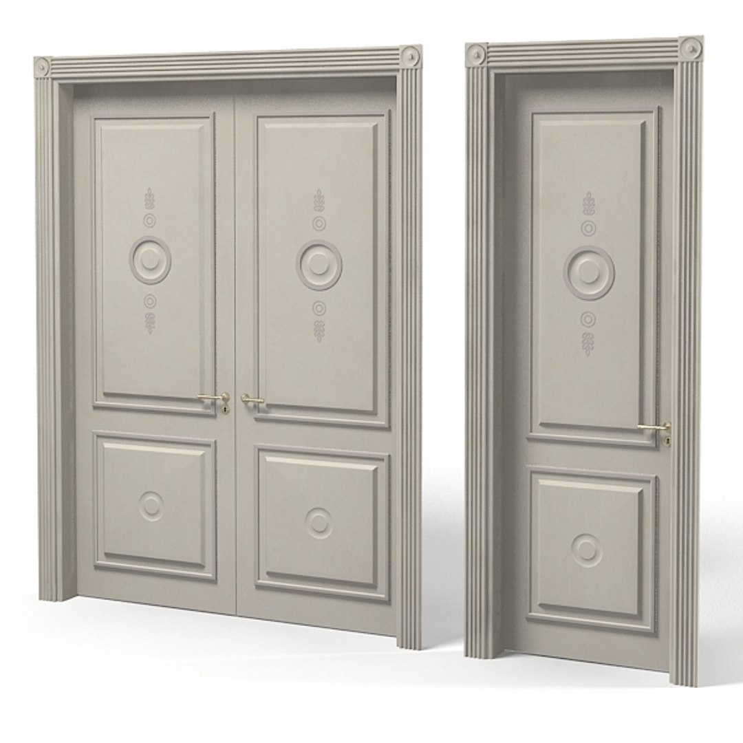 Room Door Classic 3d Max