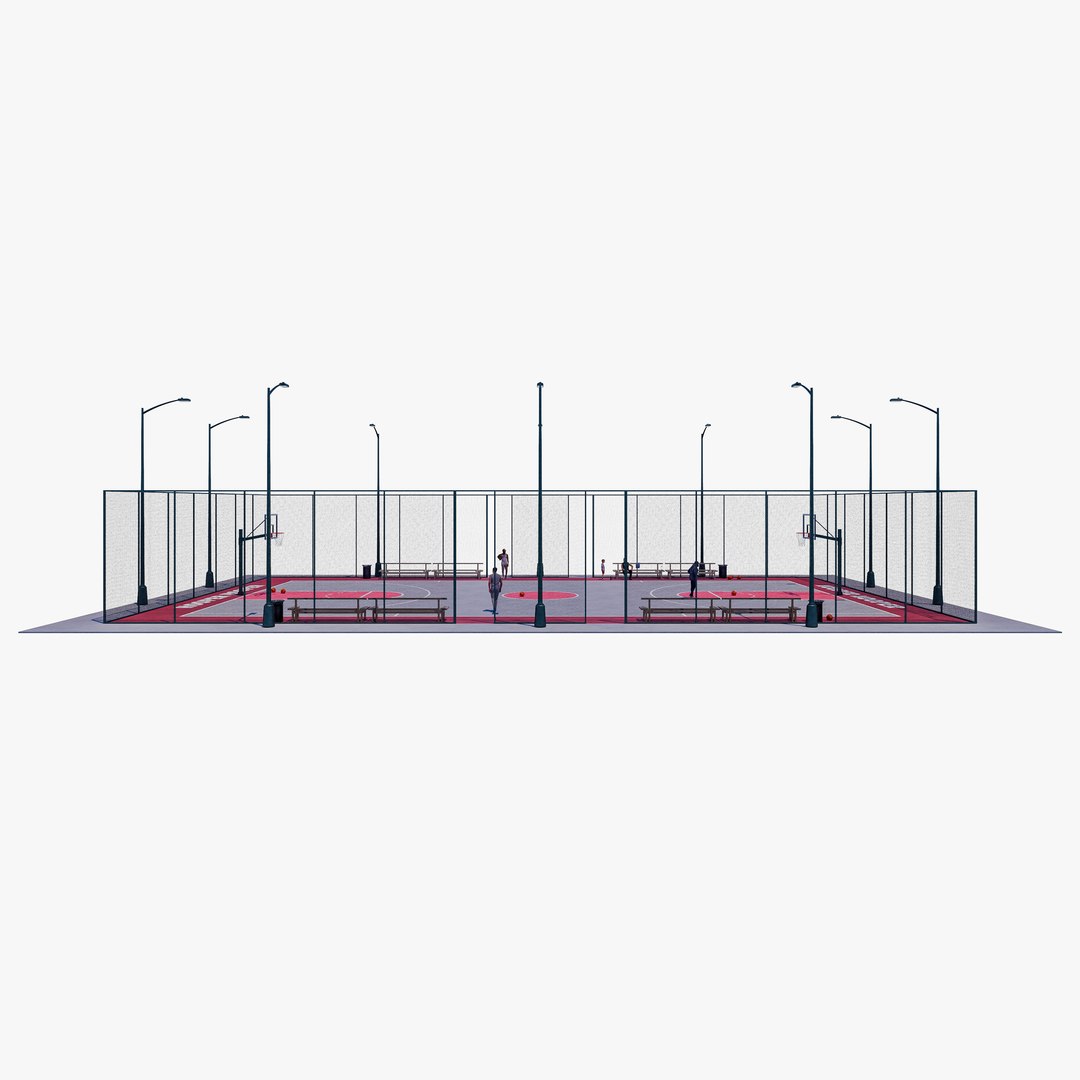Basketball Court 3D Model - TurboSquid 1924381