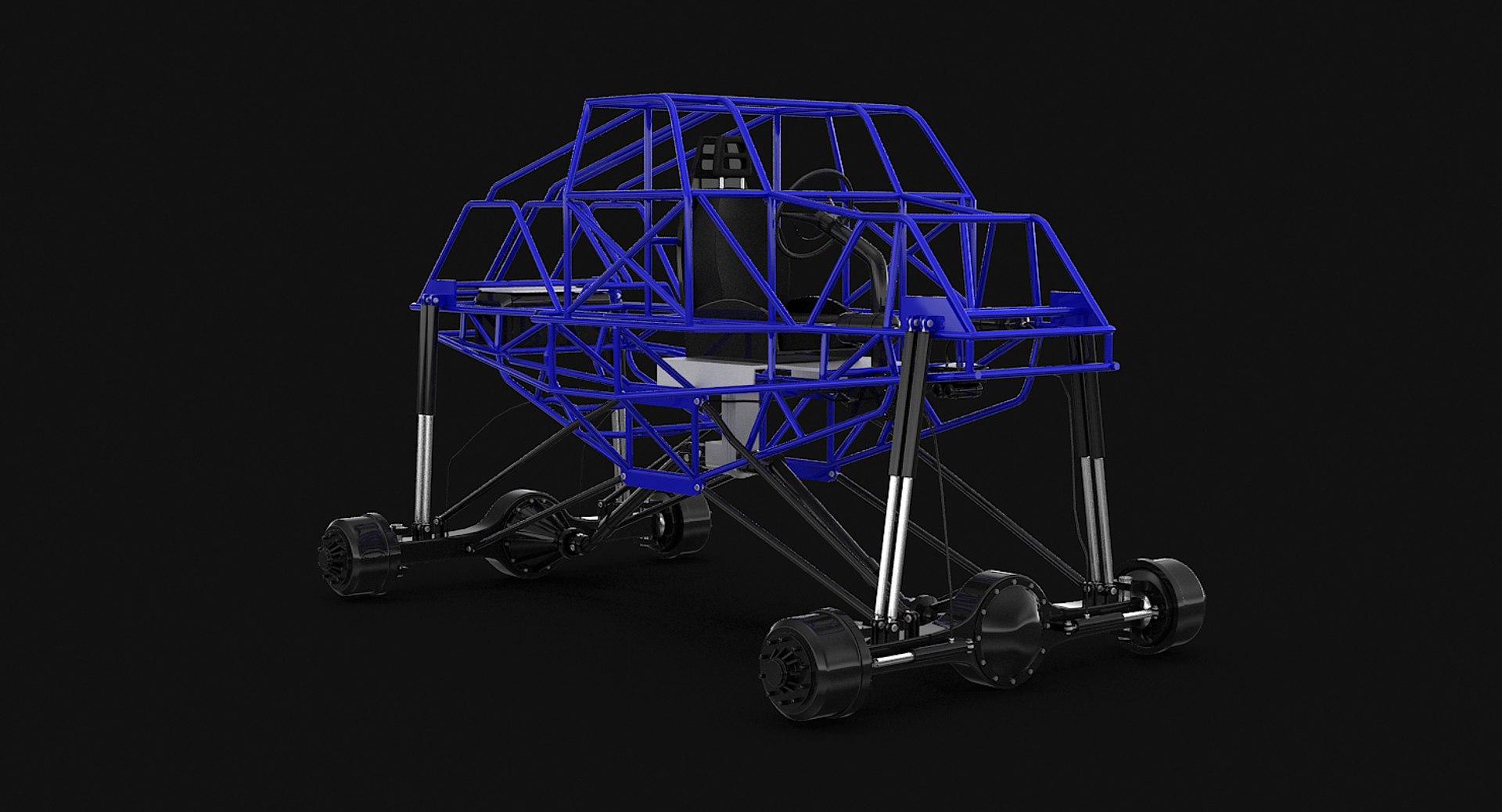 3d Model Monster Truck Frame
