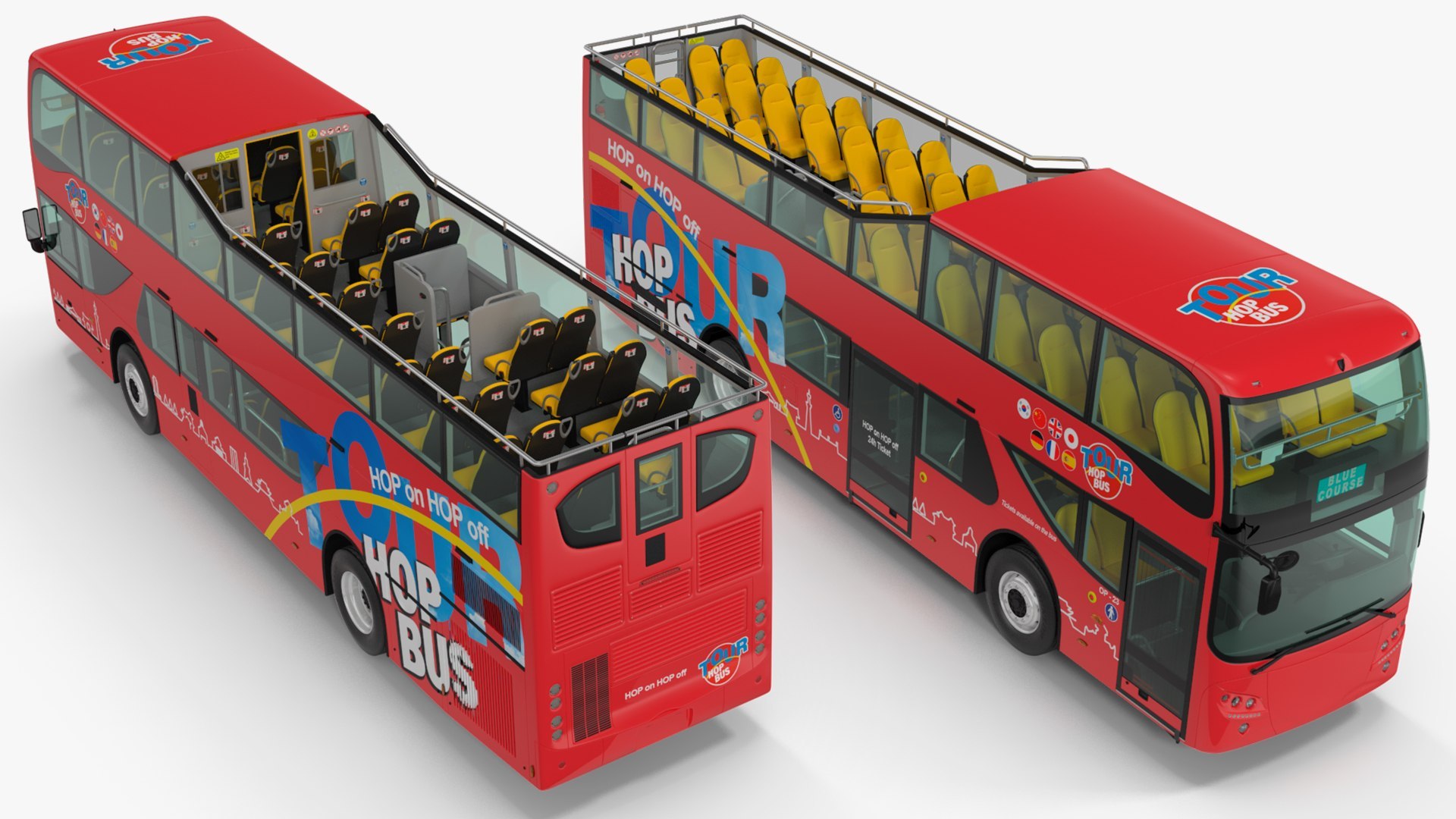 Double Decker Buses Collection 3D Model - TurboSquid 2098169