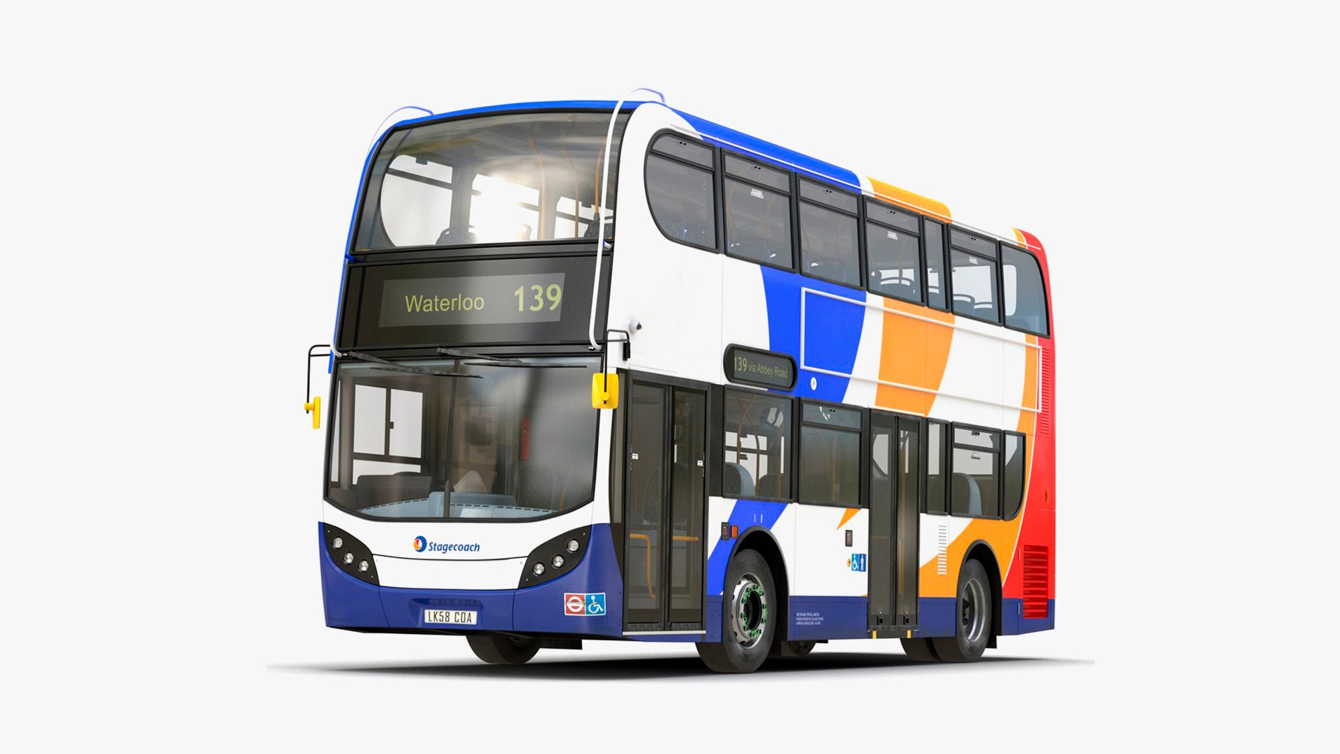 Double Decker Buses Collection 3D Model - TurboSquid 2098169