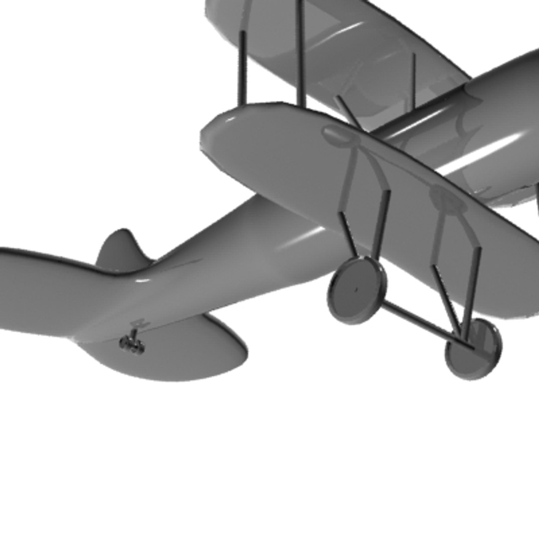 Simple Biplane 3d Max