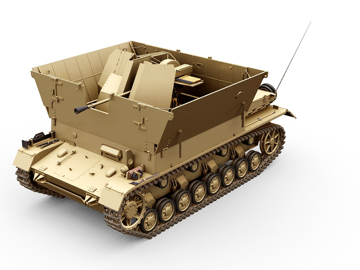 Flak Iv Panzer Tank 3D Model - TurboSquid 1704299