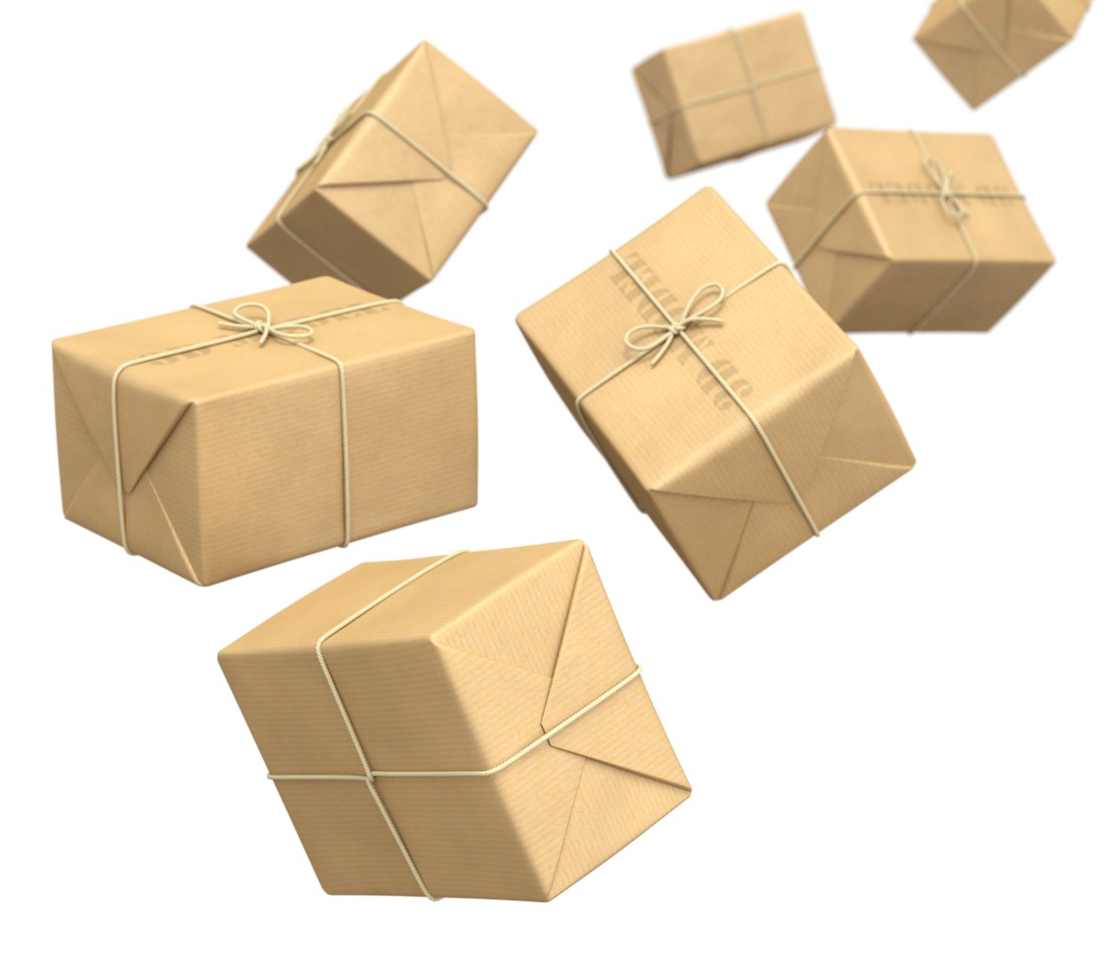 Warehouse Trolley With Wrapped Parcel 3D Model - TurboSquid 2054256