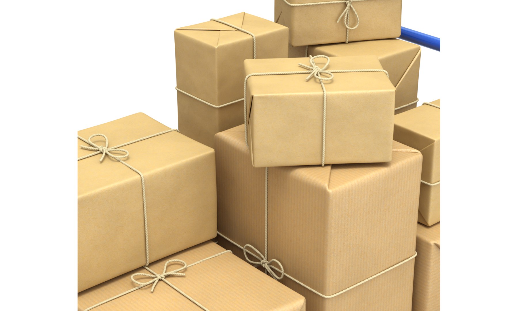 Warehouse Trolley With Wrapped Parcel 3D Model - TurboSquid 2054256