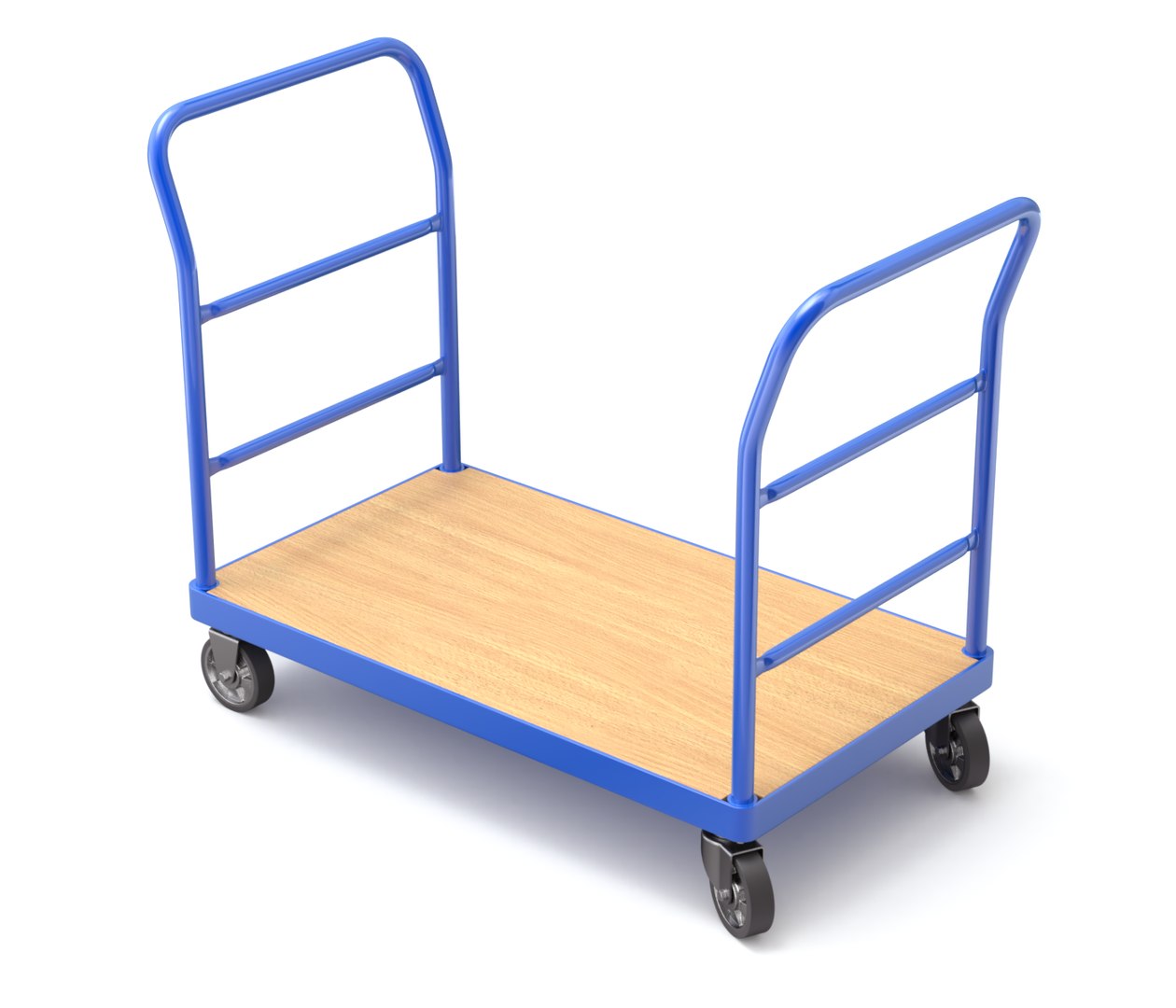Warehouse Trolley With Wrapped Parcel 3D Model - TurboSquid 2054256