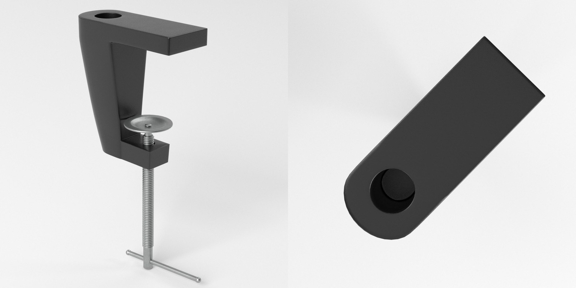 Clamp For Desktop Lamp 1 3D - TurboSquid 2001720