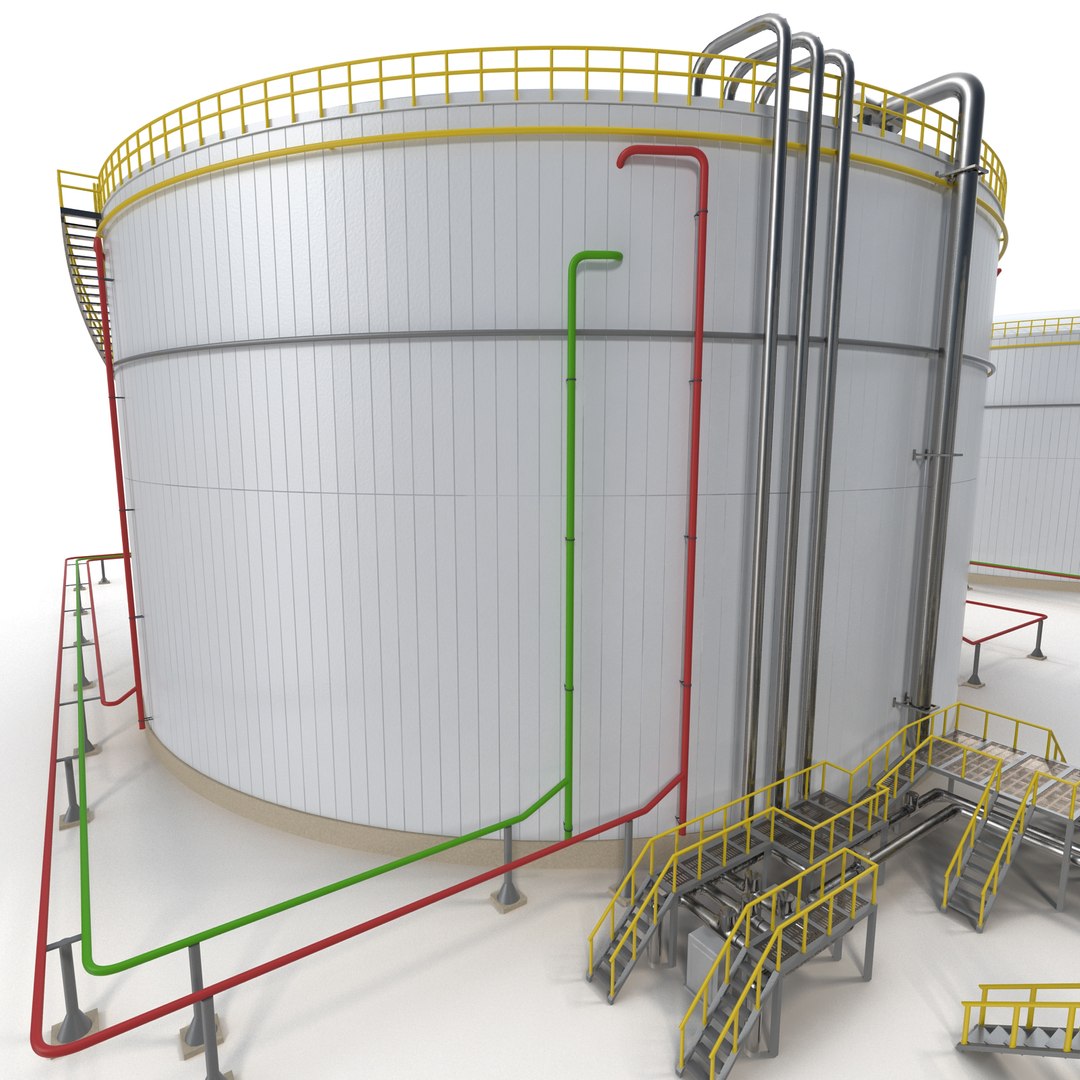 Refinery Tanks 3ds