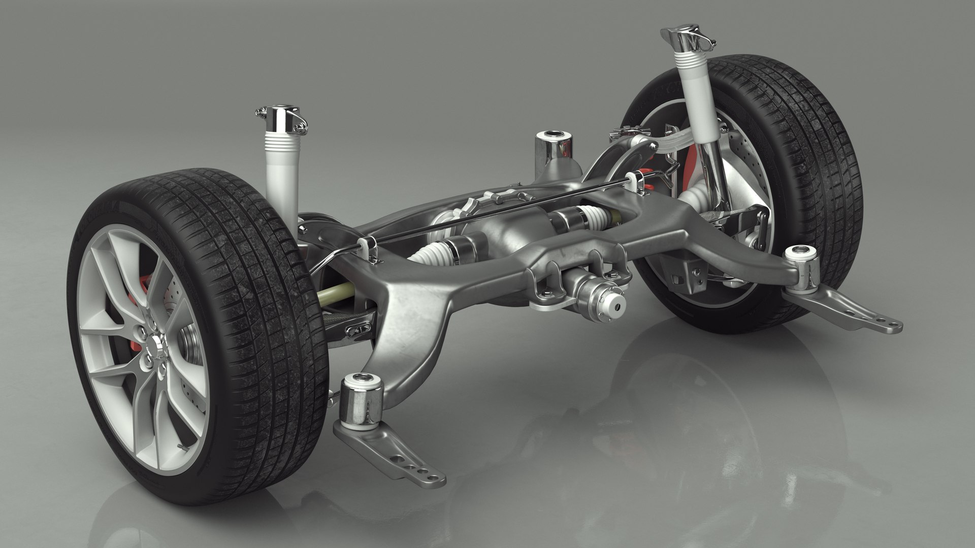 Sports Car Back Suspension Assembly 3D - TurboSquid 2215075