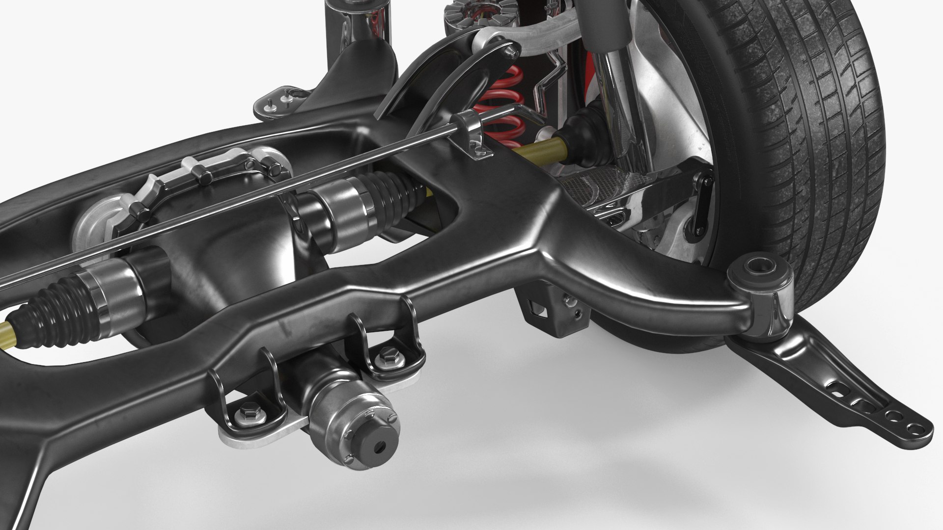 Sports Car Back Suspension Assembly 3D - TurboSquid 2215075