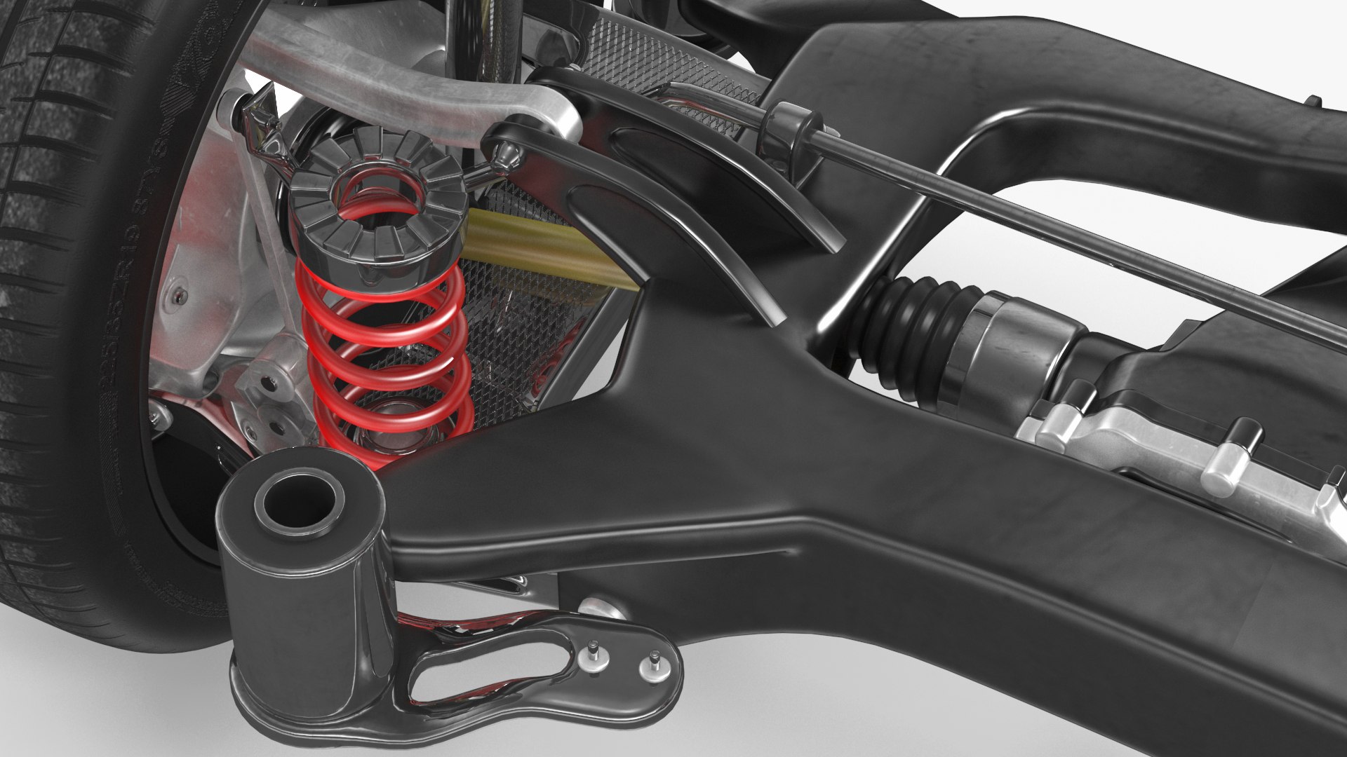 Sports Car Back Suspension Assembly 3D - TurboSquid 2215075