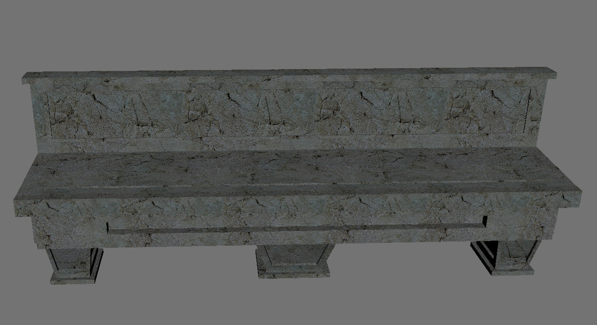 Bench Europe Stone 3d Max