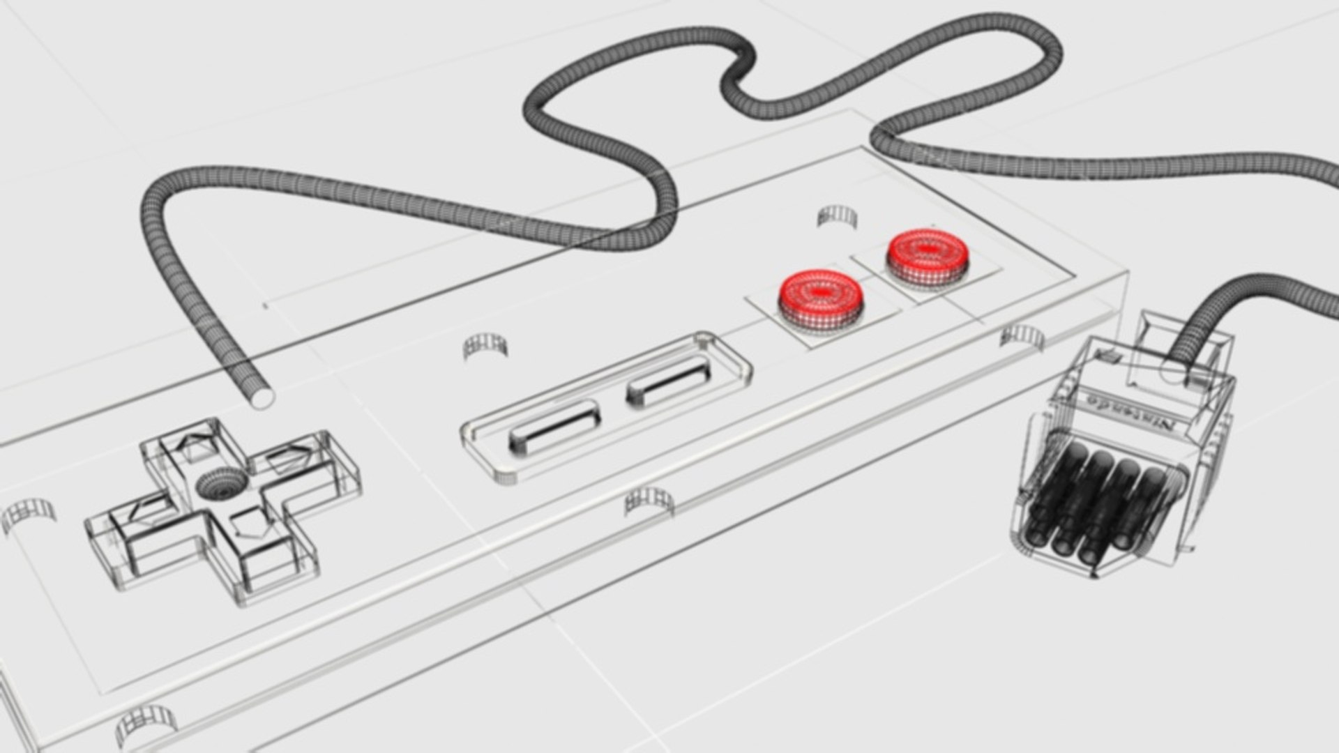 nes control 3d model