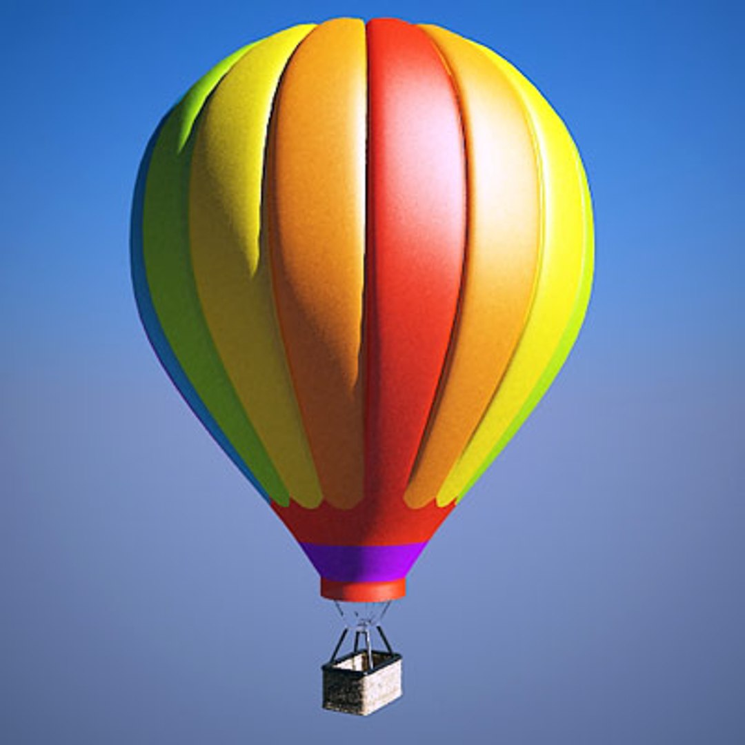 Zeppelin Hot Air Balloon 3d Model