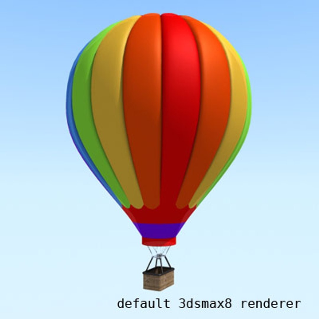 zeppelin hot air balloon 3d model
