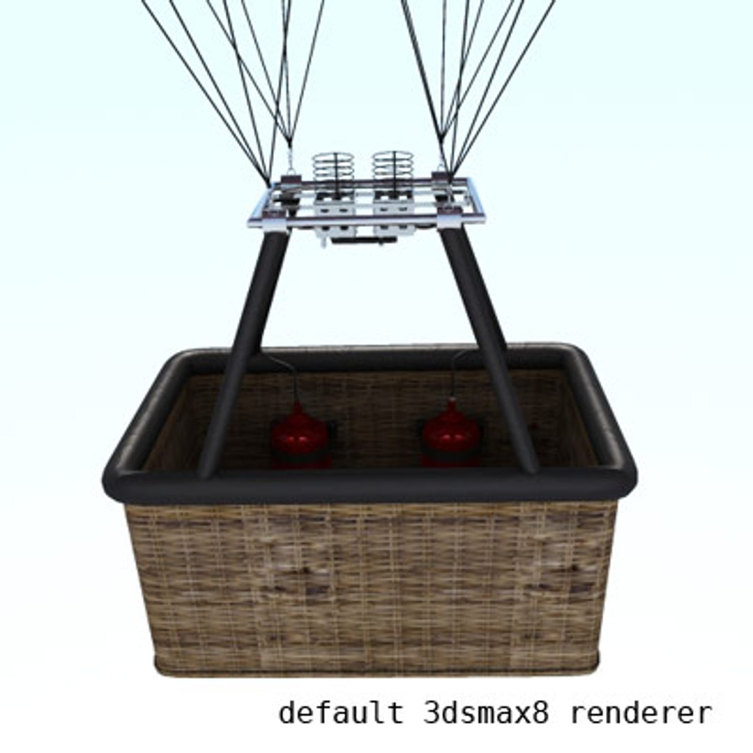 zeppelin hot air balloon 3d model