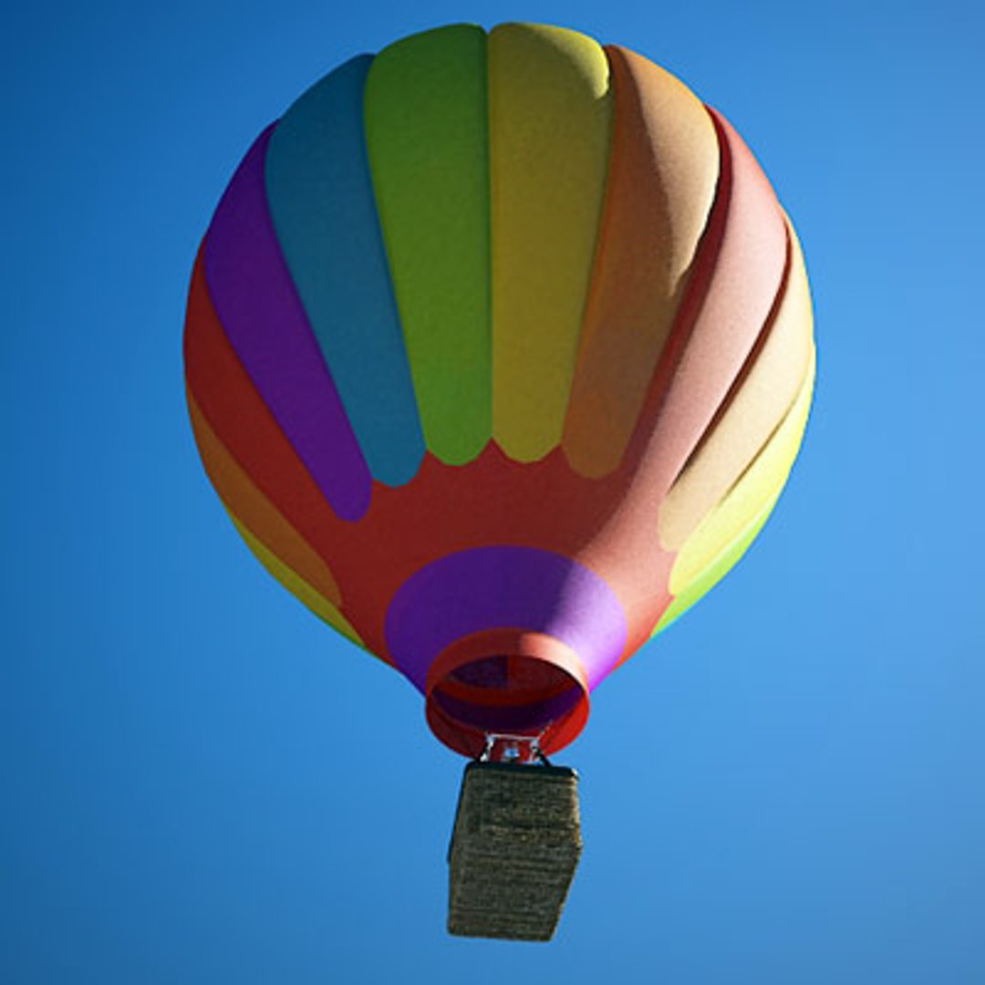 Zeppelin Hot Air Balloon 3d Model