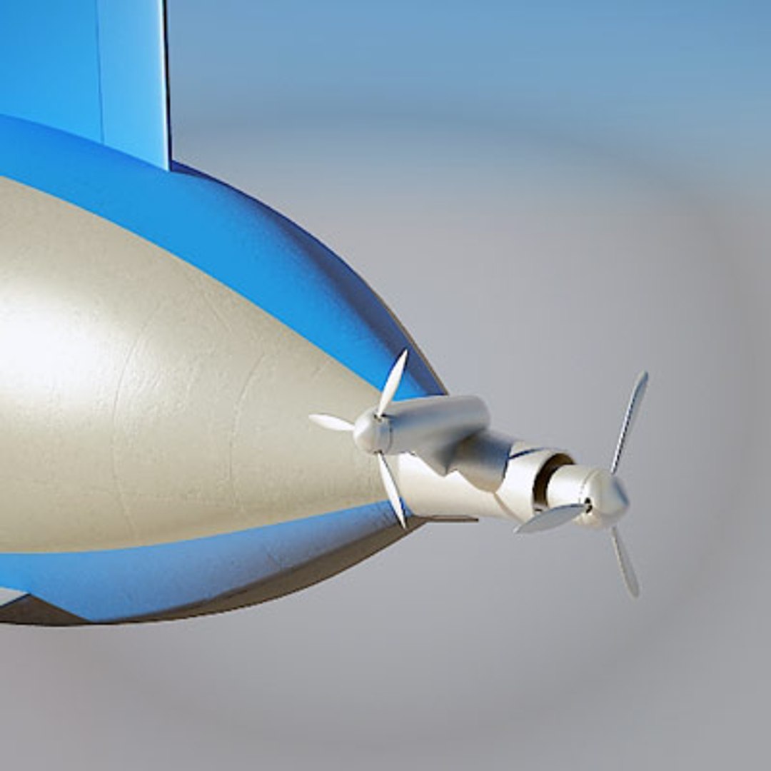 Zeppelin Hot Air Balloon 3d Model