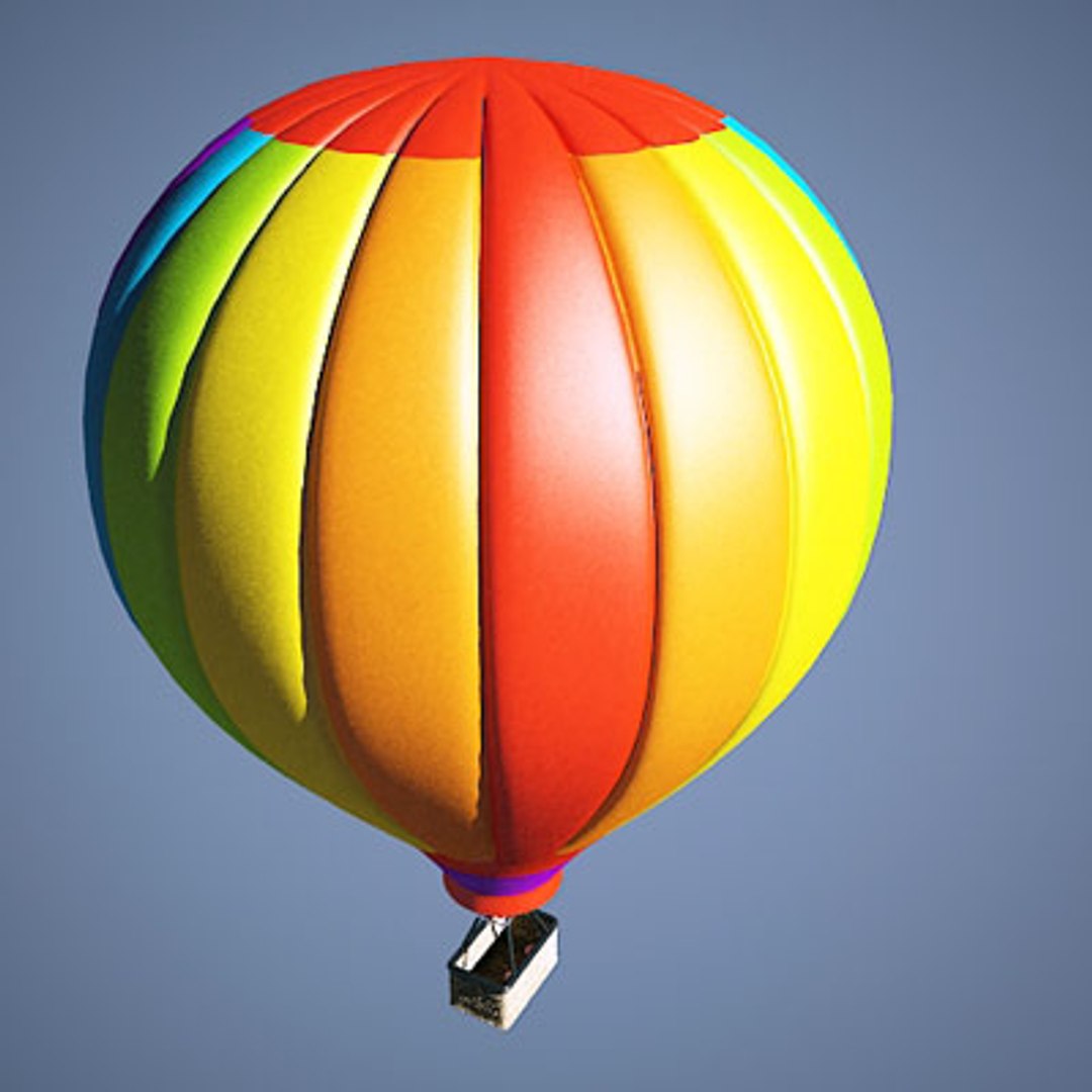 Zeppelin Hot Air Balloon 3d Model