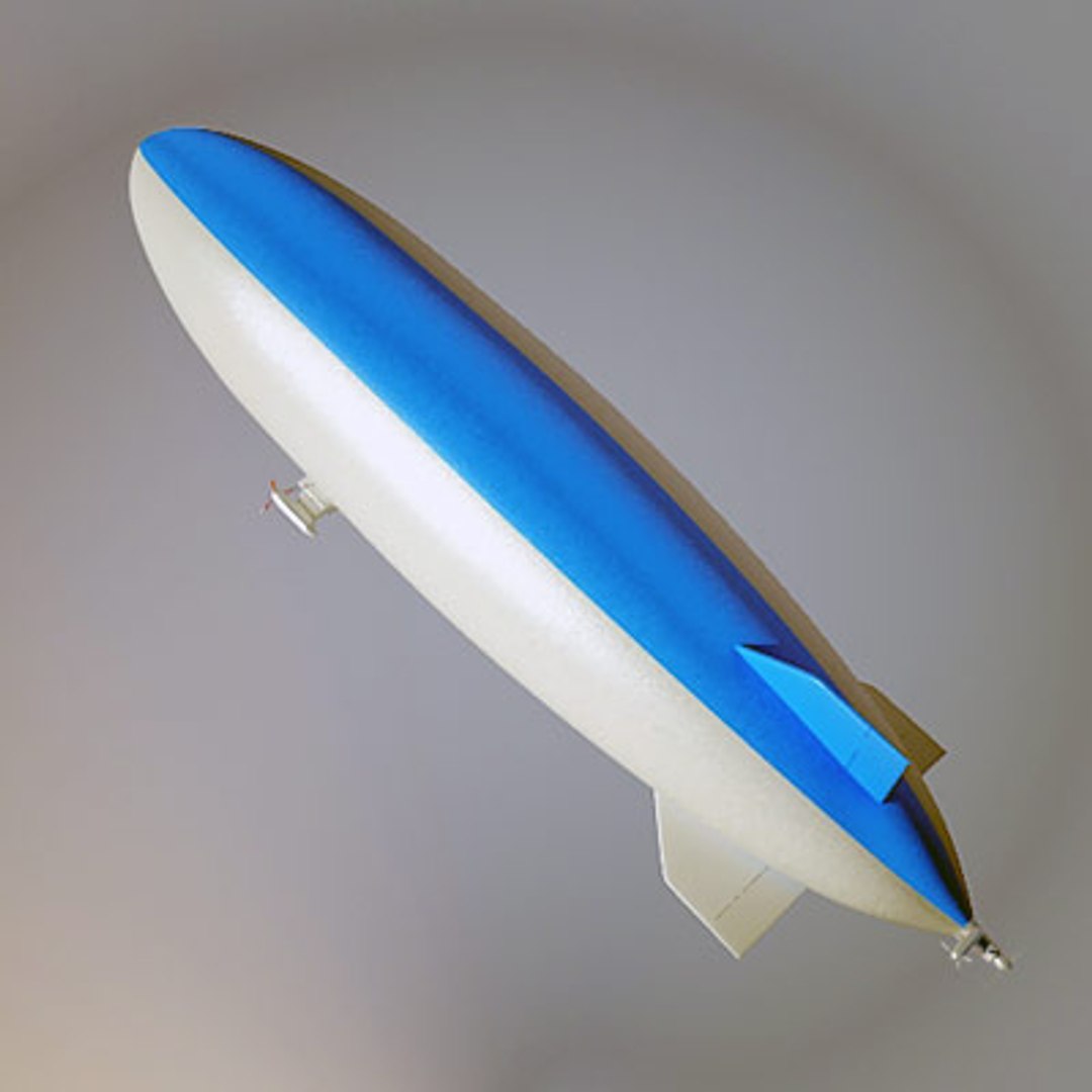 Zeppelin Hot Air Balloon 3d Model
