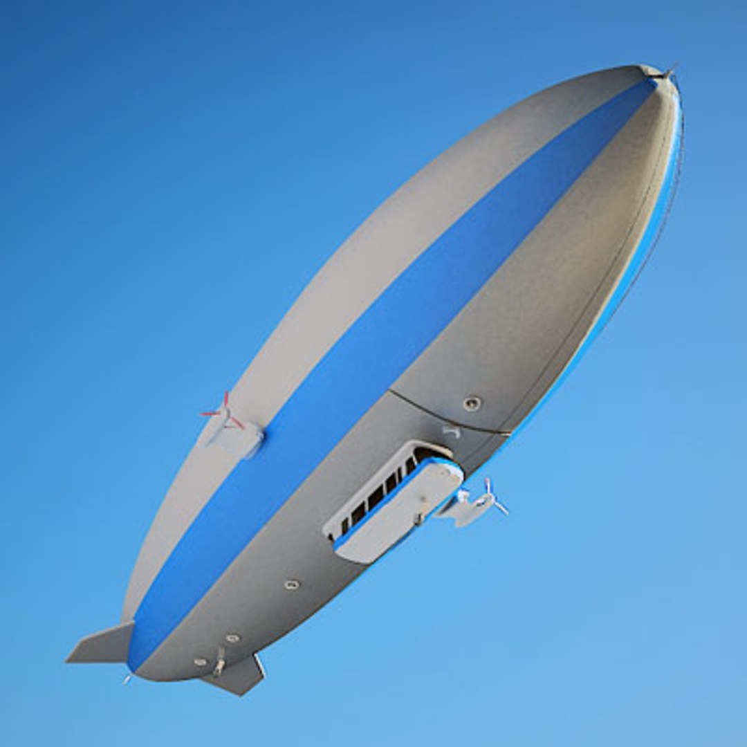 Zeppelin Hot Air Balloon 3d Model