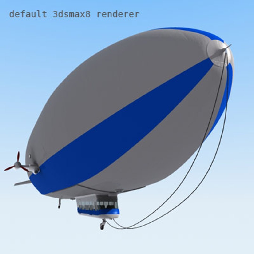 Zeppelin Hot Air Balloon 3d Model