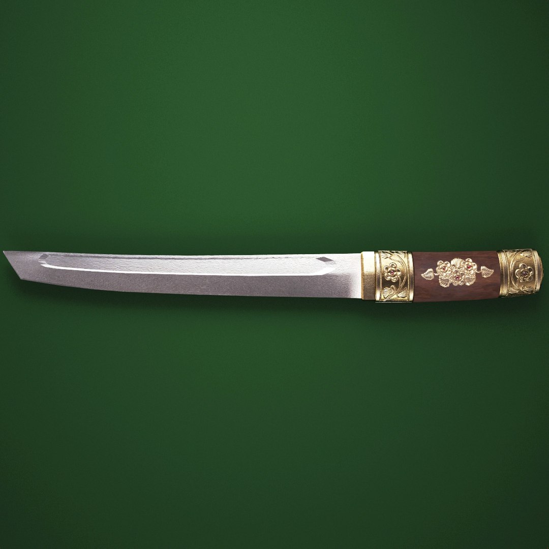 3d Tanto Samurai Sword
