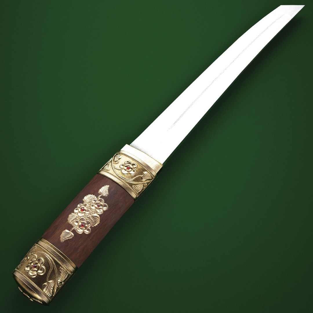 3d Tanto Samurai Sword