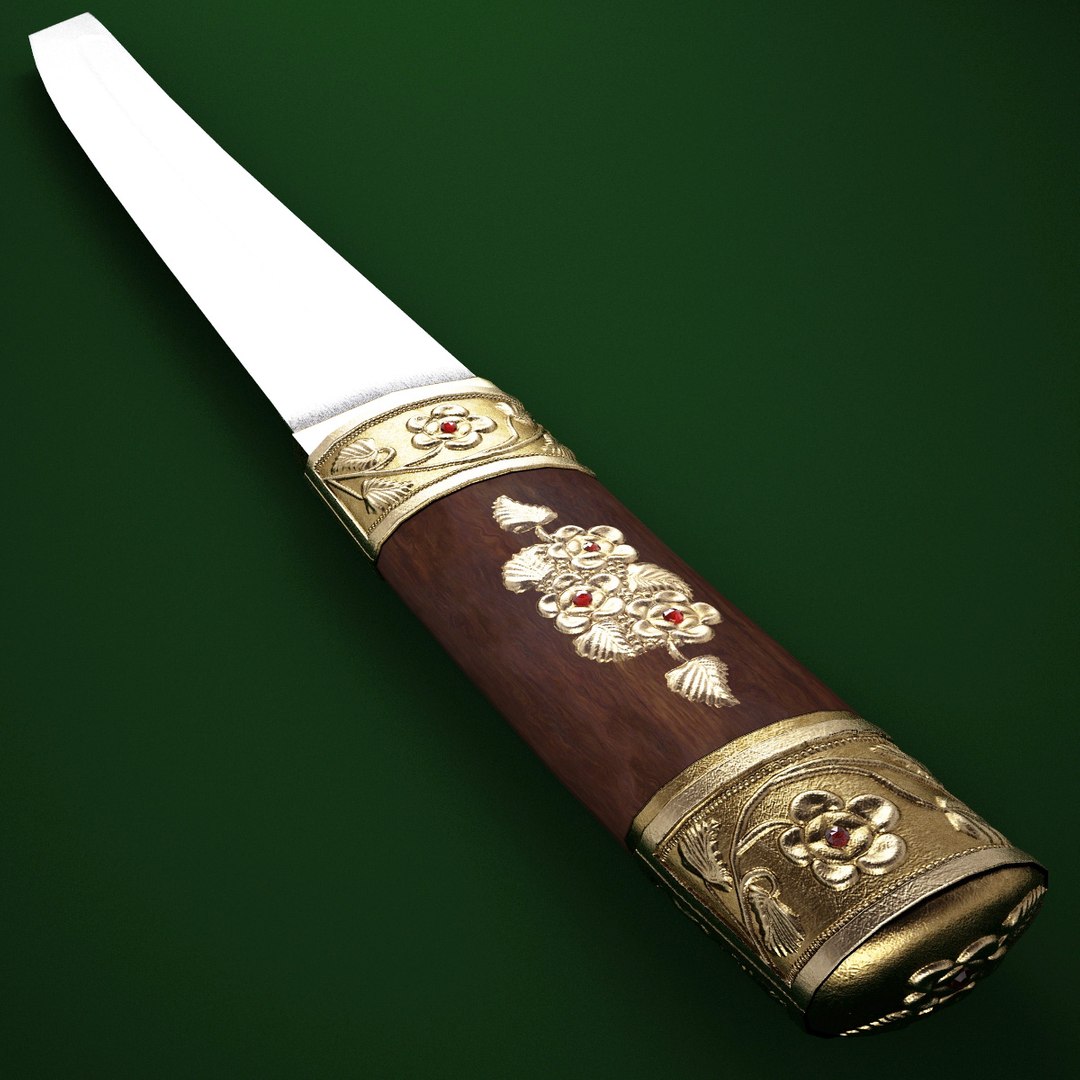 3d Tanto Samurai Sword