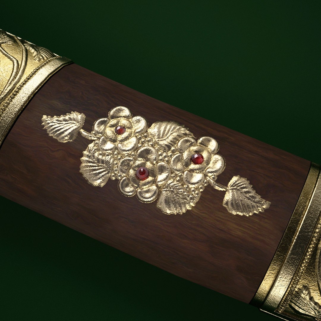 3d Tanto Samurai Sword