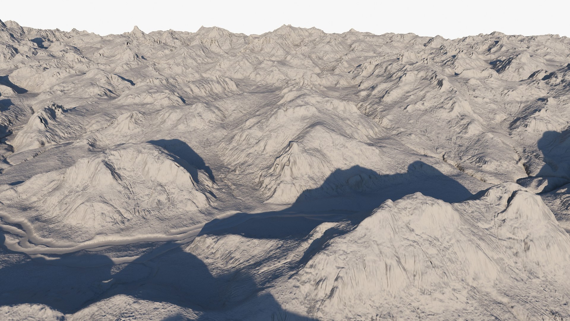 3D Terrain Multiple River Flows PBR - TurboSquid 2204088