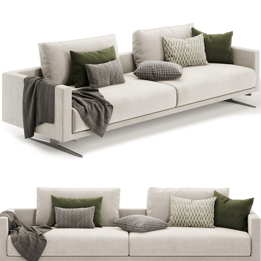Campiello Sofa By Flexform 3D - TurboSquid 2285106