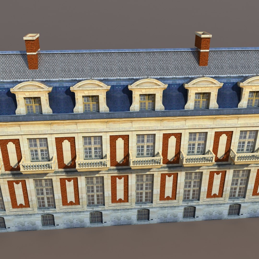 3d building exterior modelled
