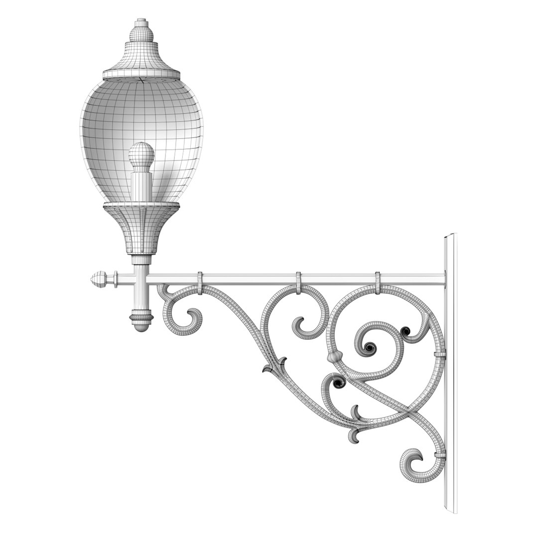 3D Outdoor Lamp Model - TurboSquid 1608681