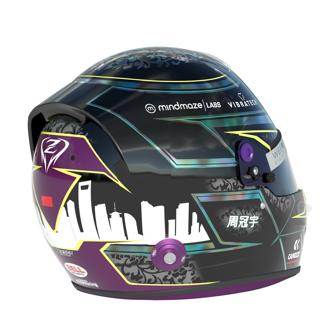 F1 Zhou Helmet 2024 3D Model - TurboSquid 2251939