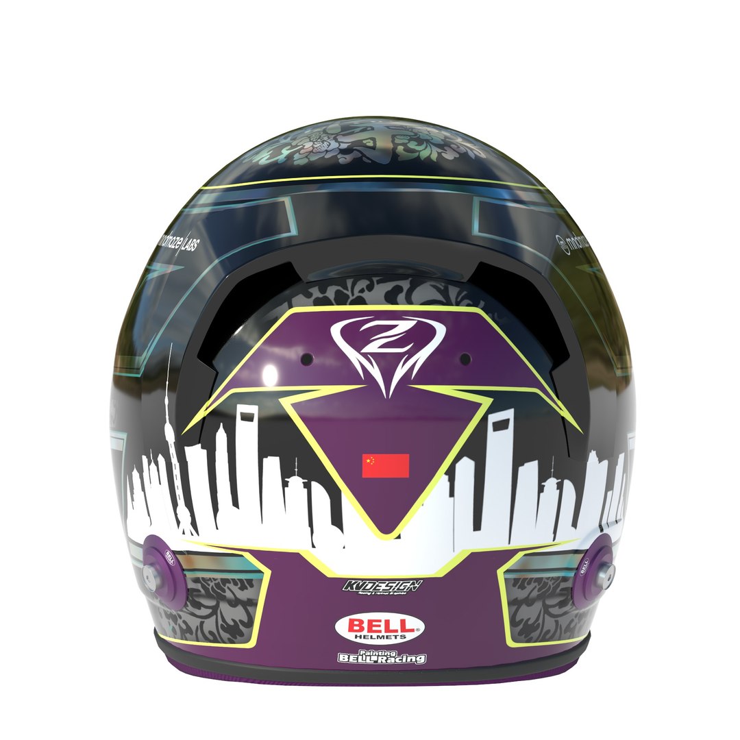 F1 Zhou Helmet 2024 3D Model - TurboSquid 2251939
