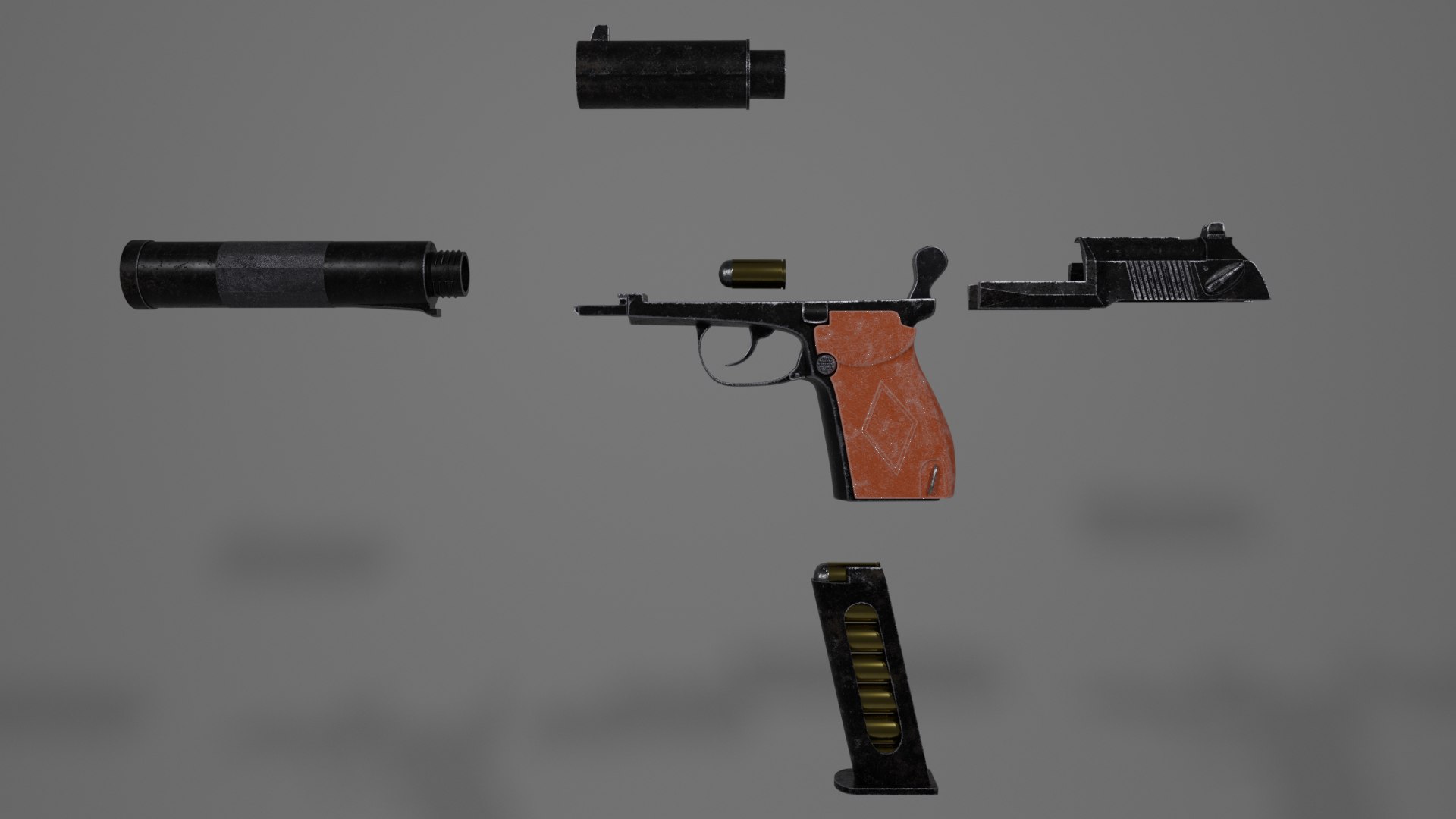 Pistol-PB 3D - TurboSquid 1916479