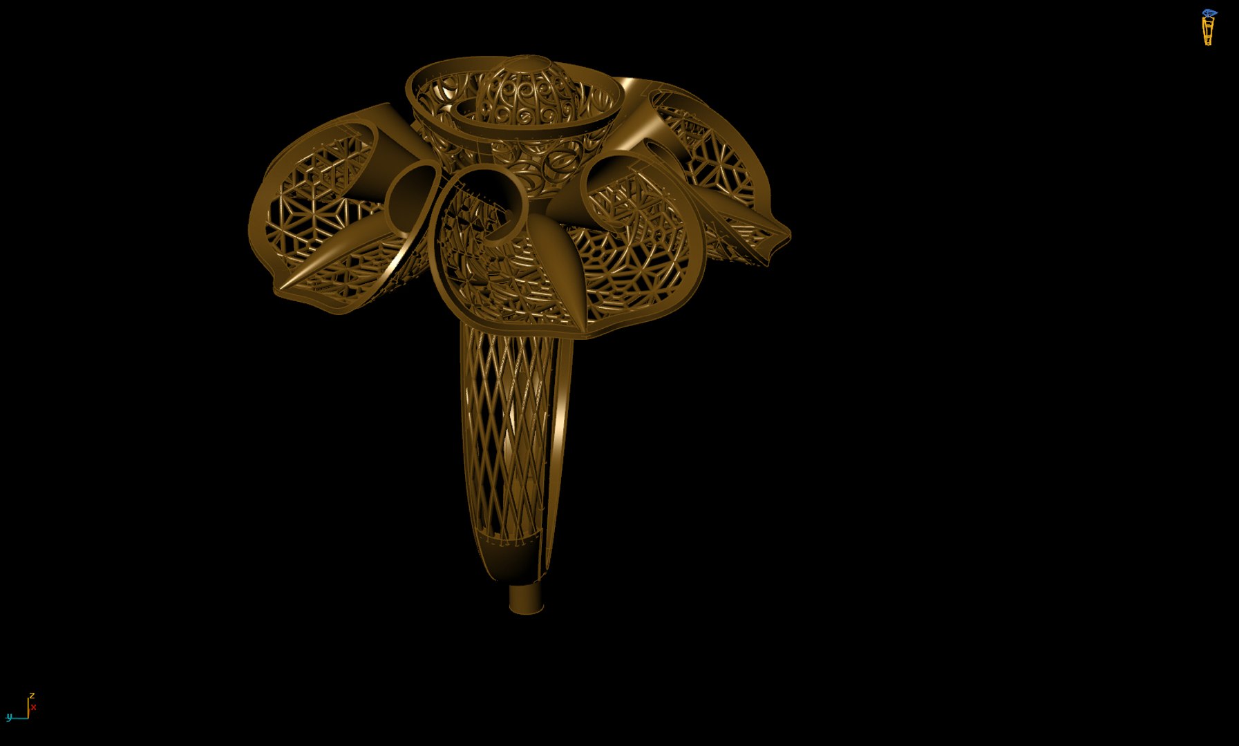 Ring Gold Kast 3D Model - TurboSquid 1697594