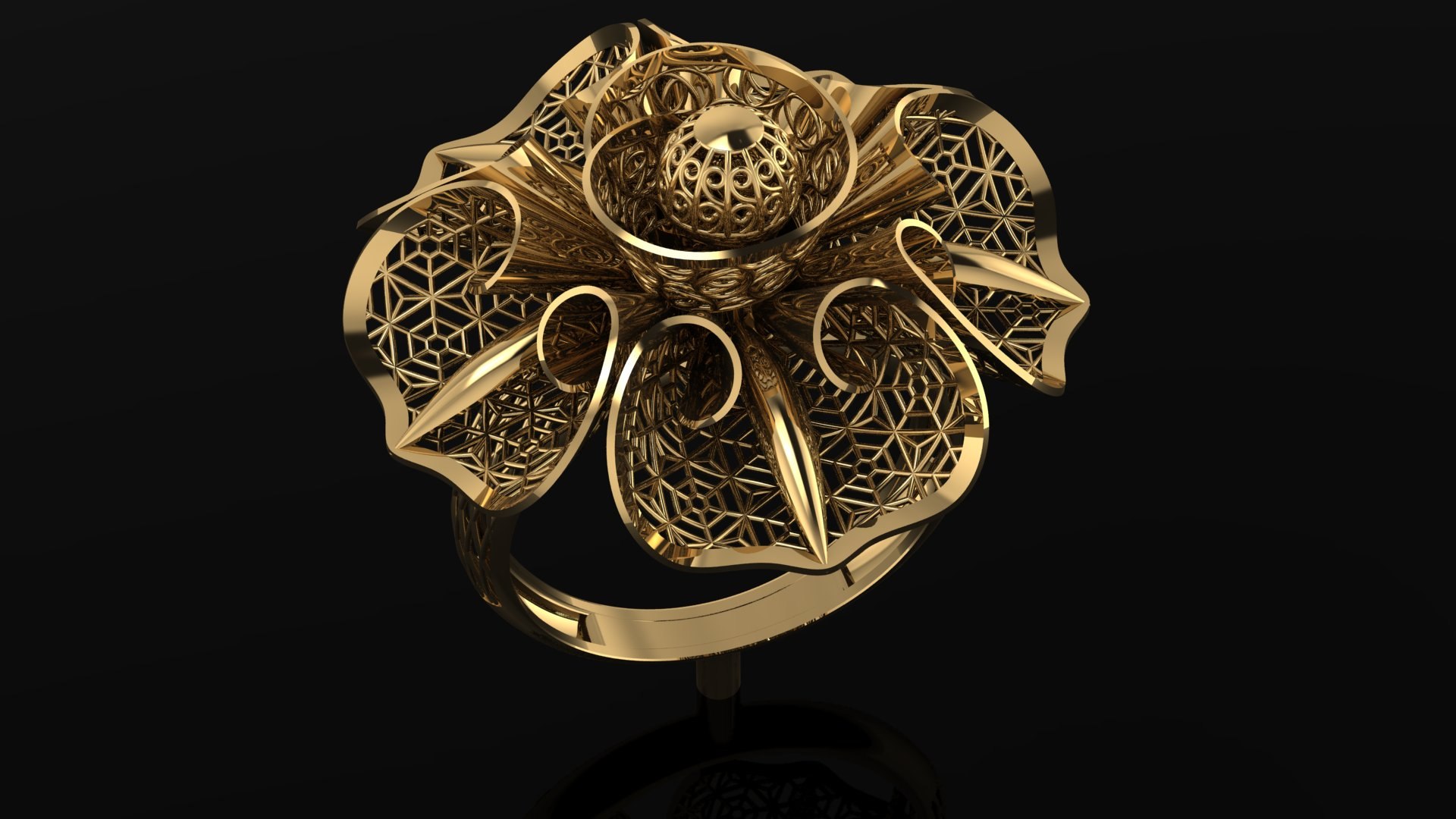 Ring Gold Kast 3D Model - TurboSquid 1697594