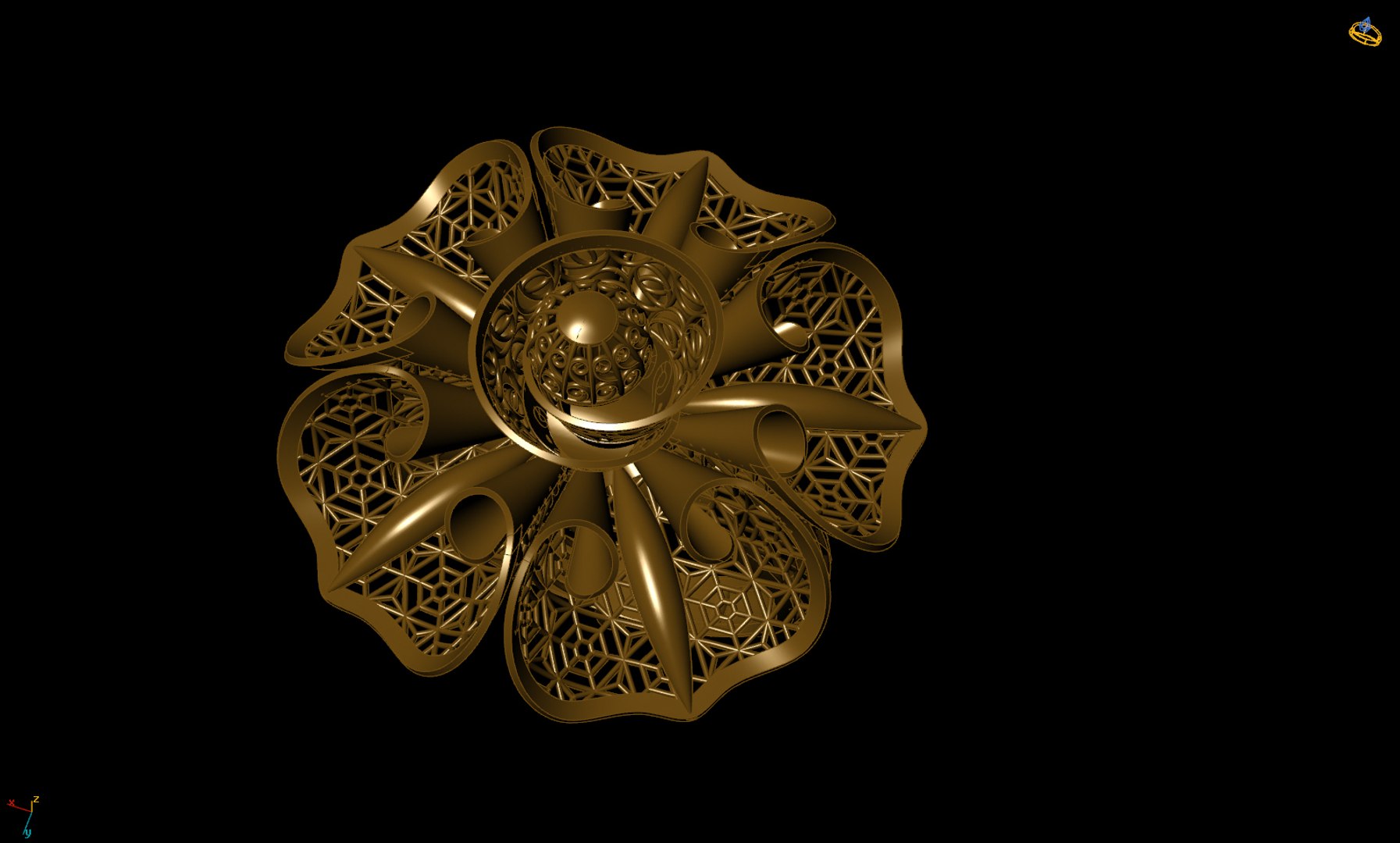 Ring Gold Kast 3D Model - TurboSquid 1697594