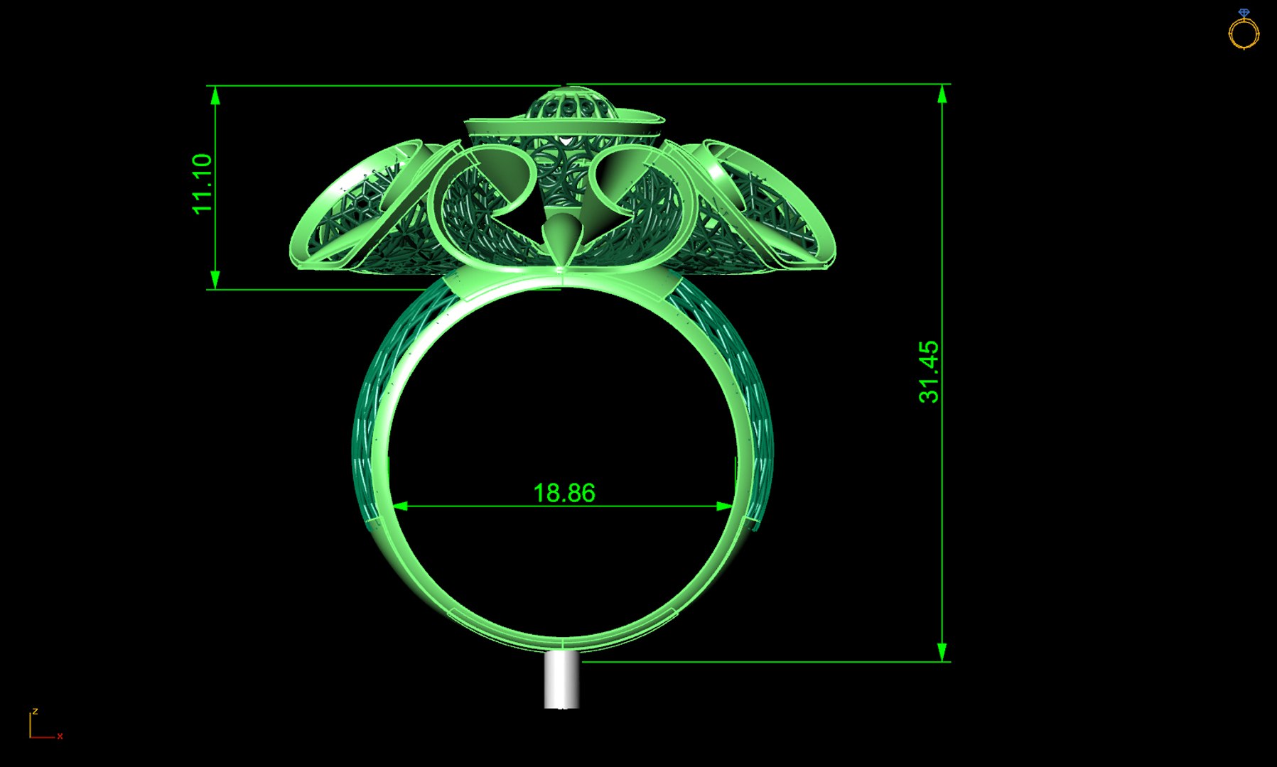 Ring Gold Kast 3D Model - TurboSquid 1697594