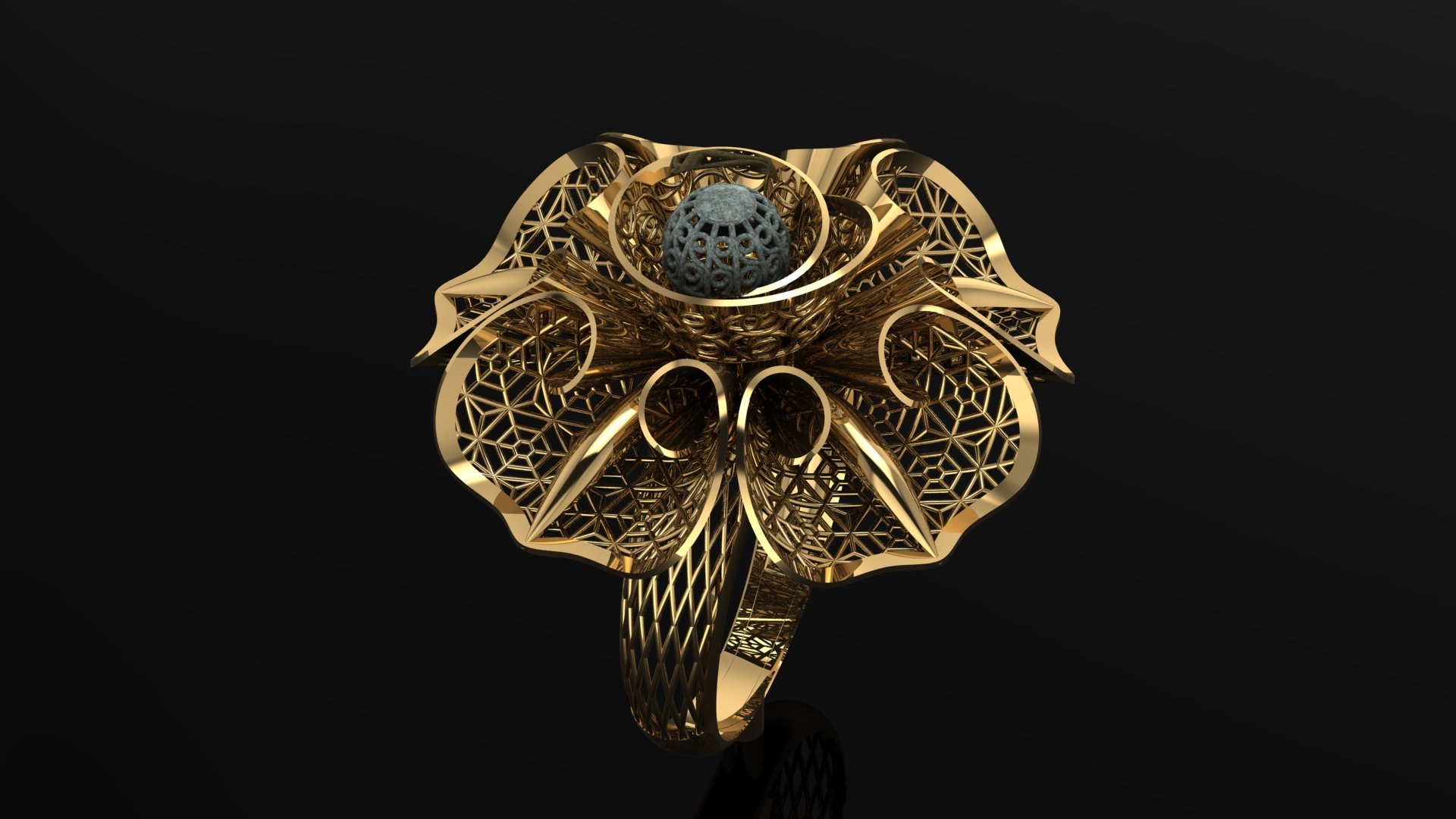 Ring Gold Kast 3D Model - TurboSquid 1697594